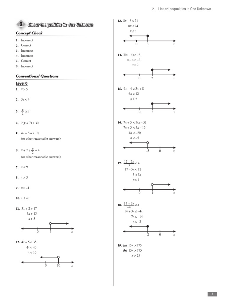 HKDSE Mock Exercise Chapter 2 S3 | PDF | Inequality (Mathematics) | Algebra