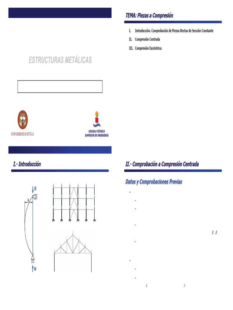 Tema - 4 - Piezas A Compresion - 4pph | PDF | Pandeo | Ingeniería mecánica