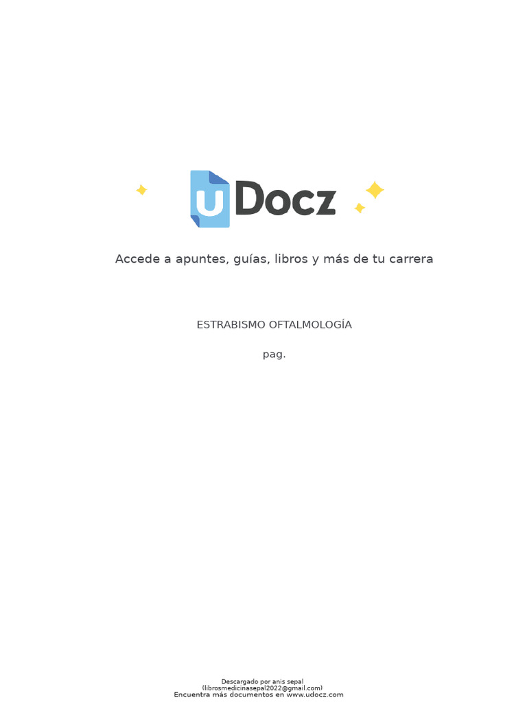 Estrabismo Oftalmolo 74466 Downloadable 3806559 | PDF | Percepción visual | Oftalmología