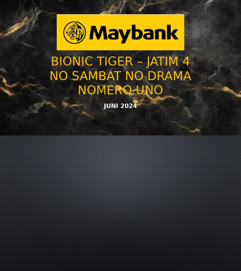 Bionic Tiger - Jatim 4 | PDF