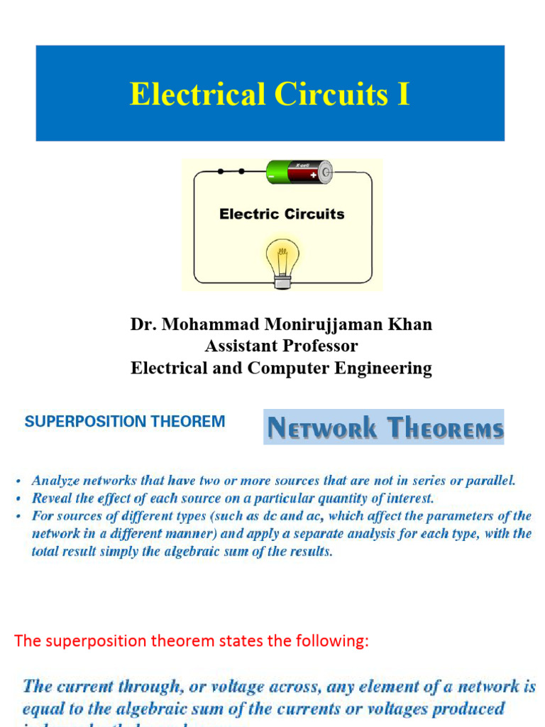 Intro to Superposition Theorem | PDF | Teaching Methods & Materials
