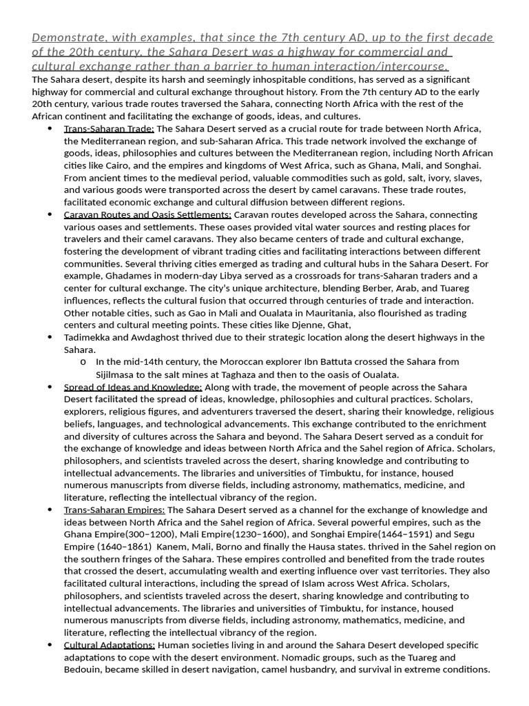 African History Notes | PDF | Pan Africanism | Nationalism