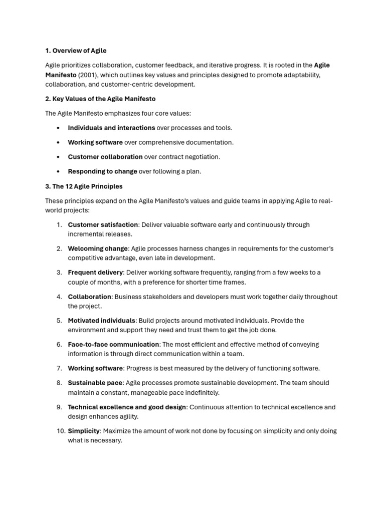 Agile Methodologyy | PDF | Agile Software Development | Scrum (Software Development)