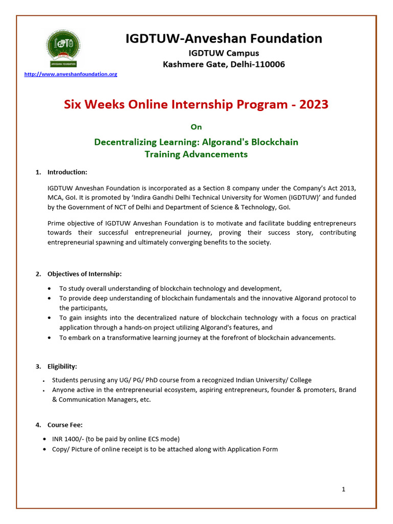 Brochure Blockchain (Internship) | PDF | Computers