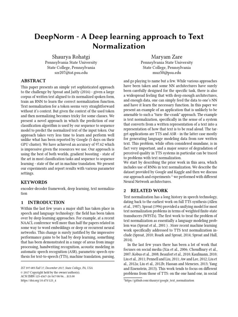 DeepNorm Deep Learning Approach | PDF | Statistical Classification | Deep Learning