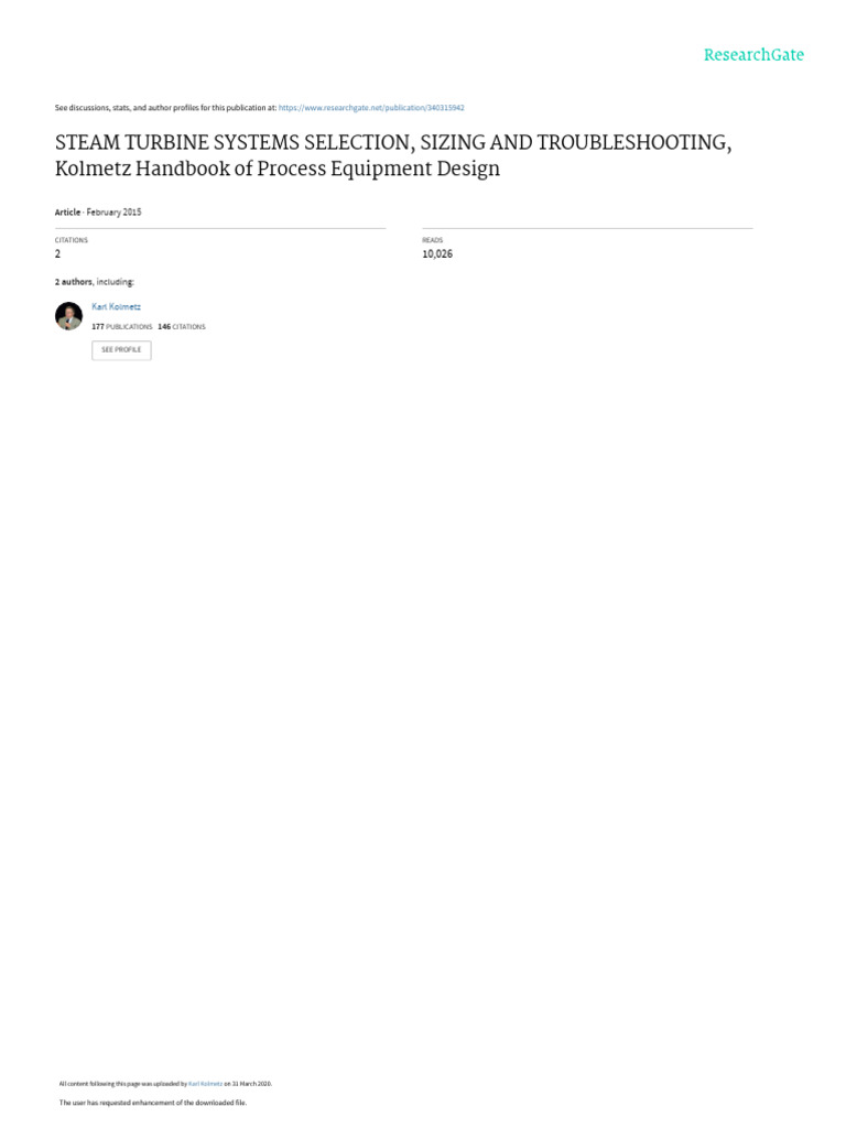 ENGINEERING DESIGN GUIDELINES Steam Turbine Systems Rev1.3web | PDF ...