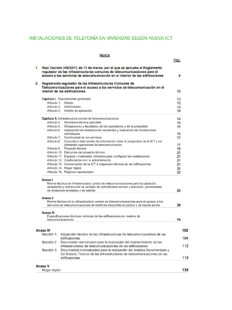 Ud2.4. Instalación de Telefonía y Datos en Viviendas Según ICT2 | PDF