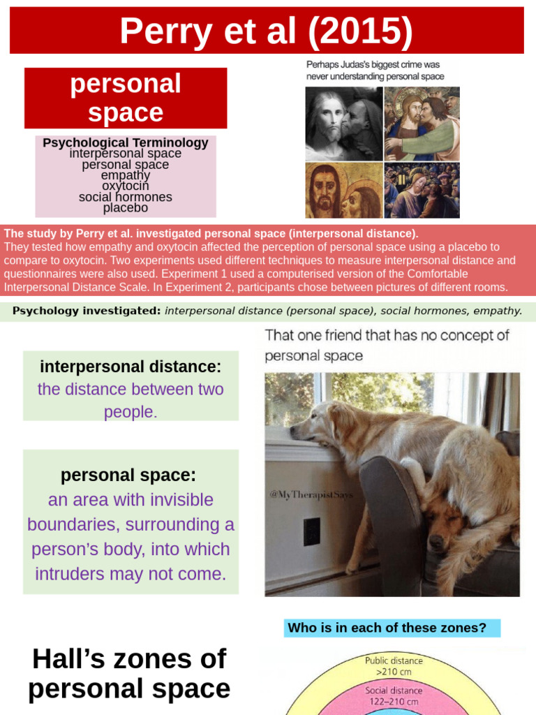 Empathy and Oxytocin's Impact on Personal Space | PDF | Empathy ...