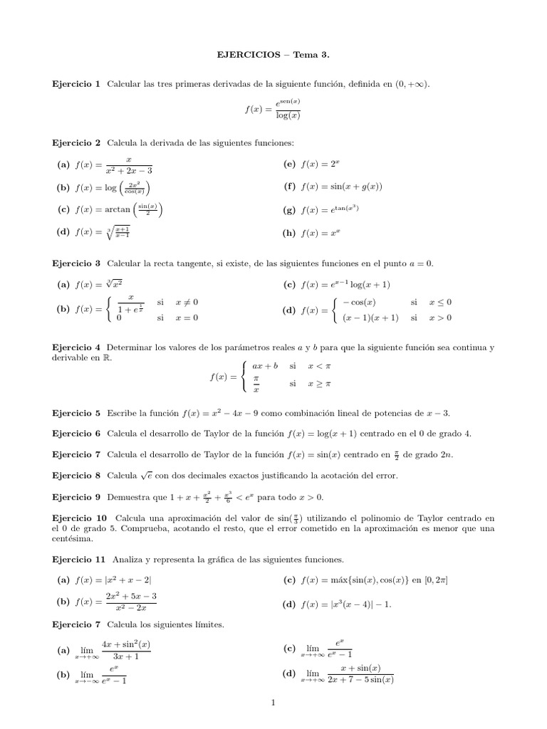 Ejercicios Tema 3 | PDF | Matemática Elemental | Álgebra abstracta
