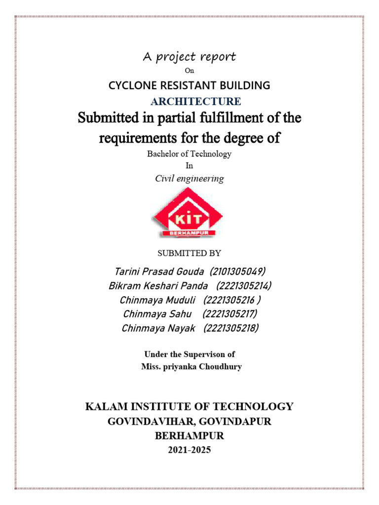 Final Minor Project Pdf Foundation Engineering Roof