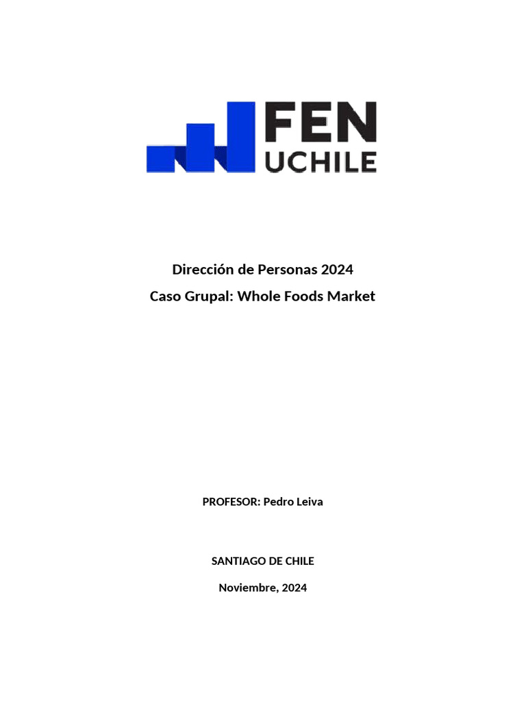 Caso Whole Food's | PDF | Liderazgo | Marca