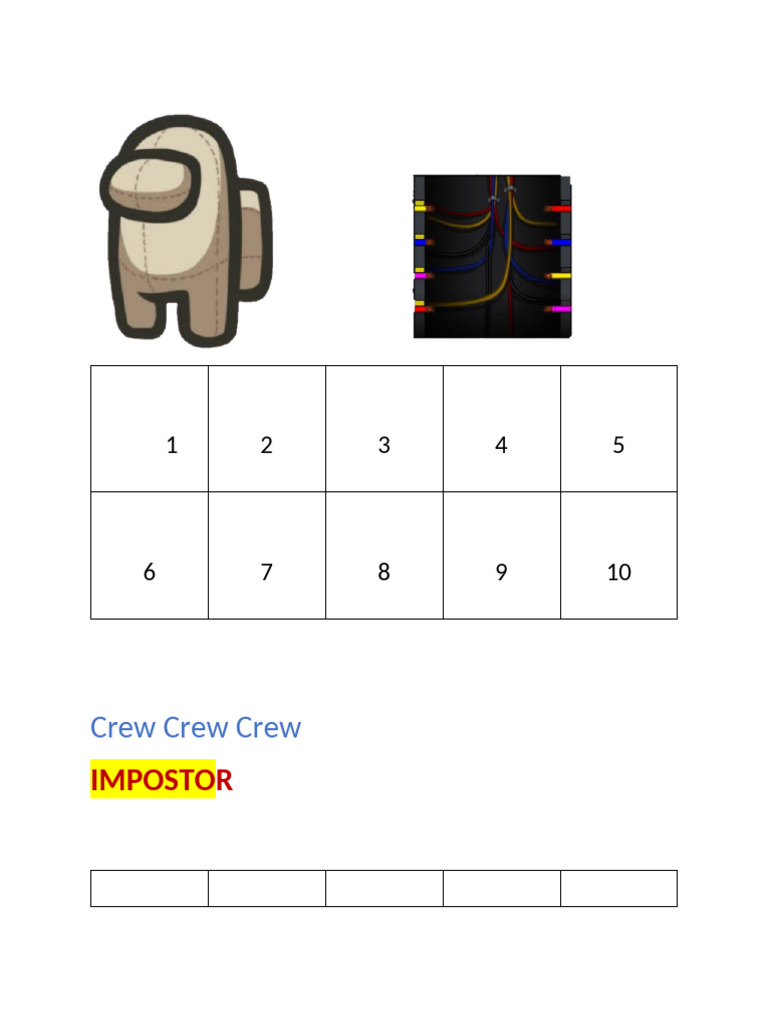 Crew Crew Crew: Impostor | PDF
