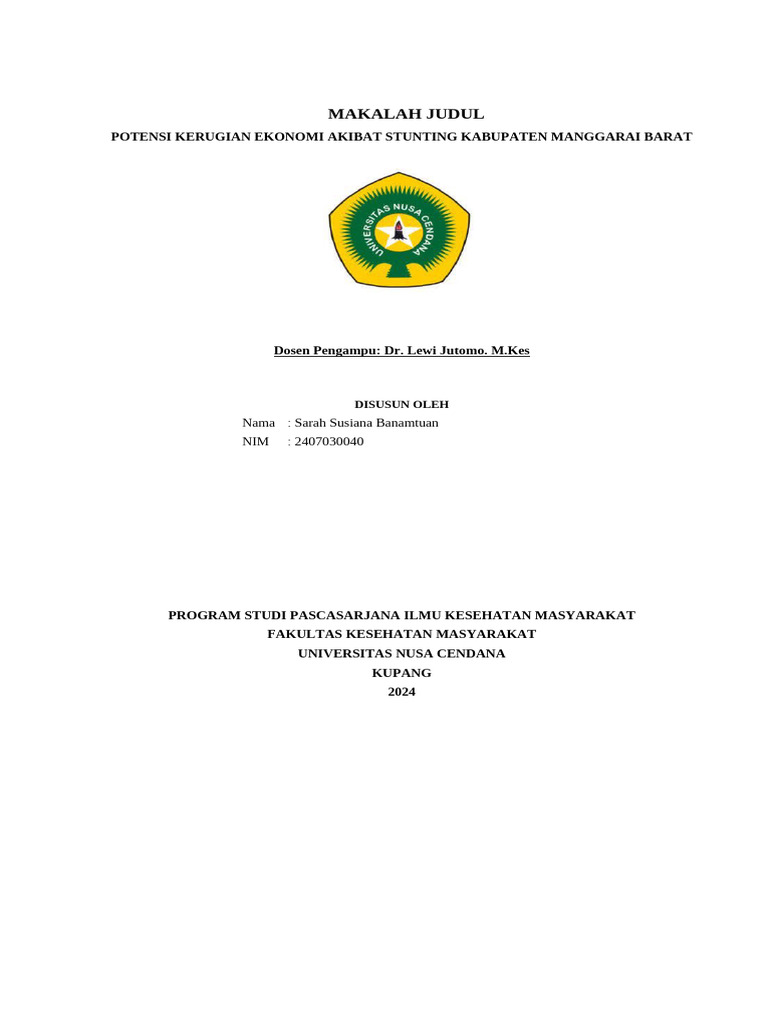 tUGASKU E, E.. | PDF