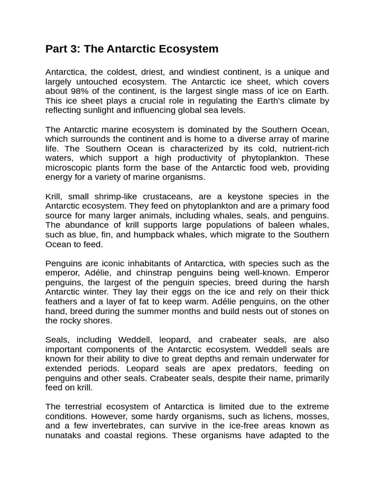 Polar Extremes - Exploring The Ecosystems of The Arctic and Antarctic ...