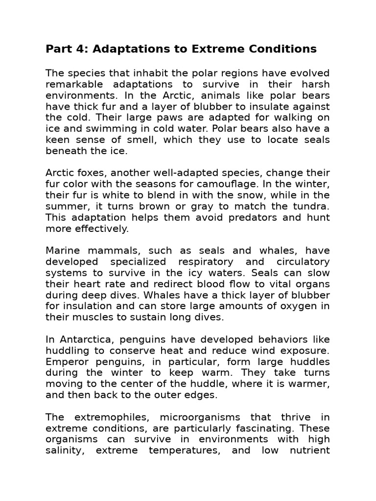 Polar Extremes - Exploring The Ecosystems of The Arctic and Antarctic ...