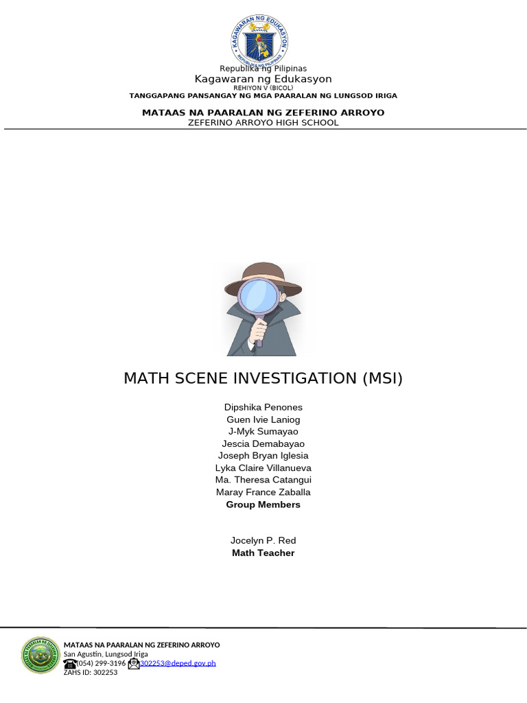 MSI-MATH-GAME | PDF | Mathematics | Critical Thinking