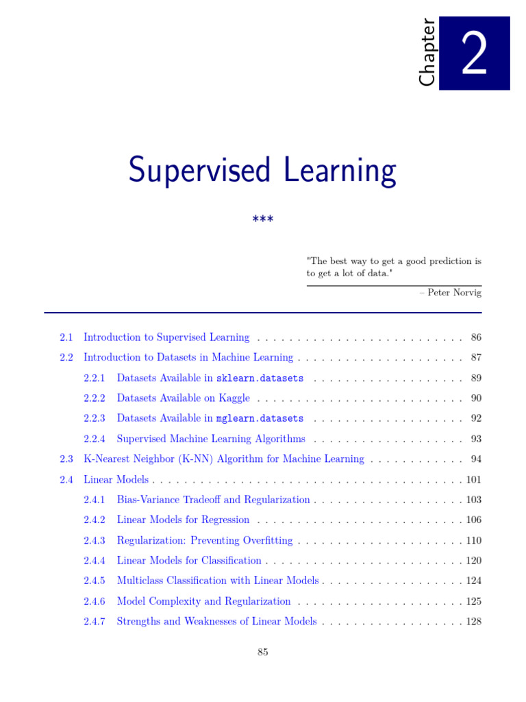 Supervised Learning: Concepts & Algorithms | PDF | Support Vector Machine | Machine Learning