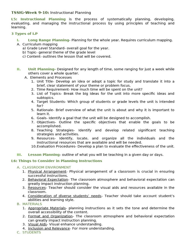 Tssig G5-Reviewer | PDF | Lesson Plan | Teachers