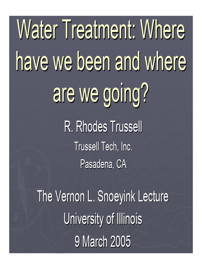 History of Water Treatment Advances | PDF