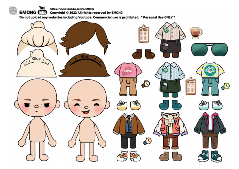 EMONG's Coffee Shop Paper Dolls | PDF
