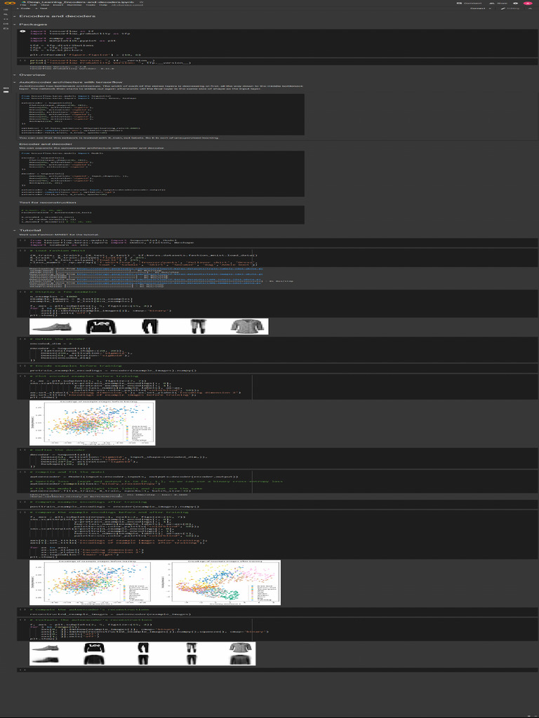 Deep - Learning - Encoders and Decoders Ipynb Colaboratory | PDF