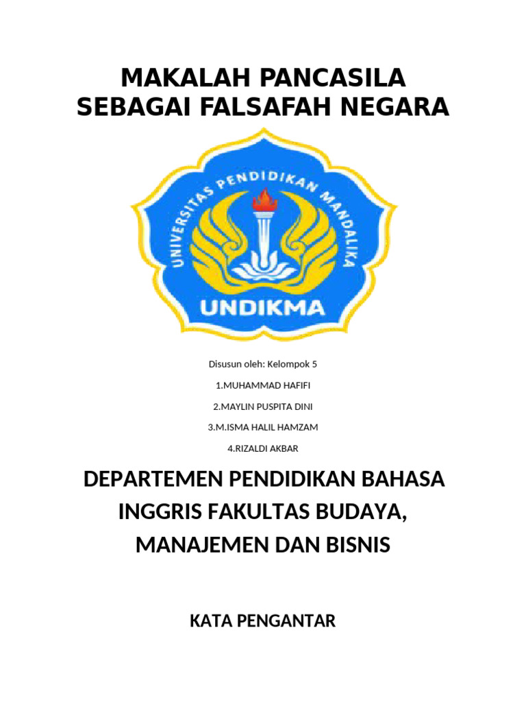 Makalah Pancasila Sebagai Falsafah Negara | PDF
