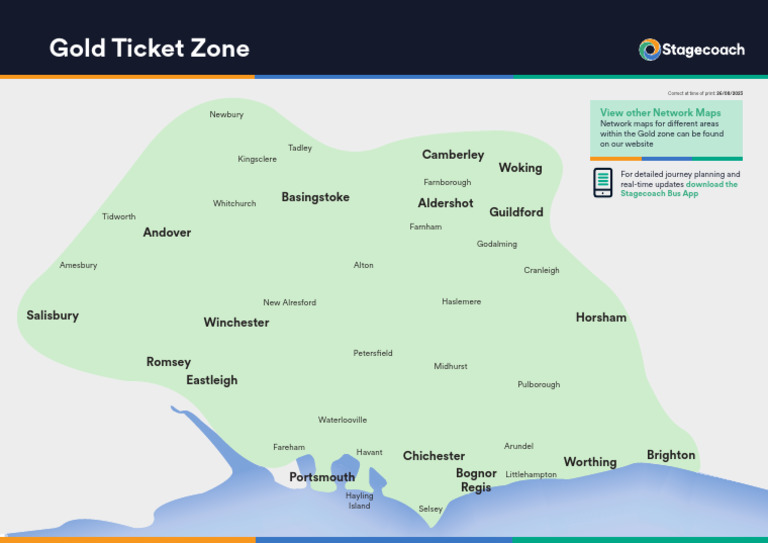 Gold Network Map Aug 23 | PDF | Transport Companies | Hampshire