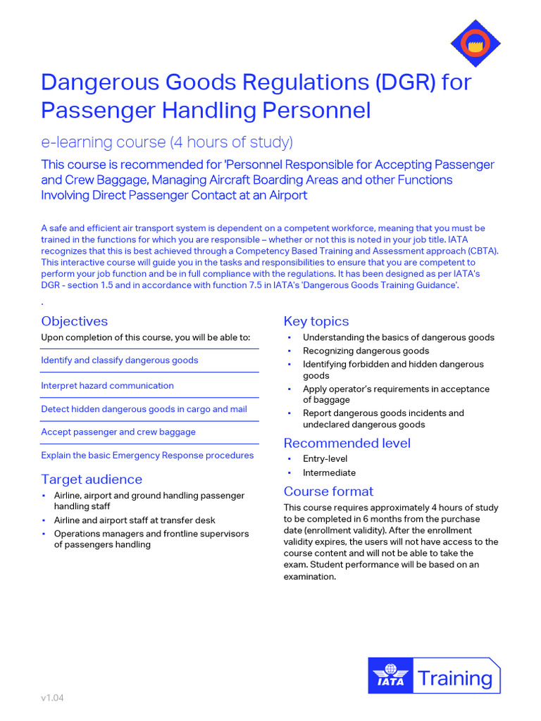 7.5 DGR For Passenger Handling Personnel | PDF | Dangerous Goods | Airport