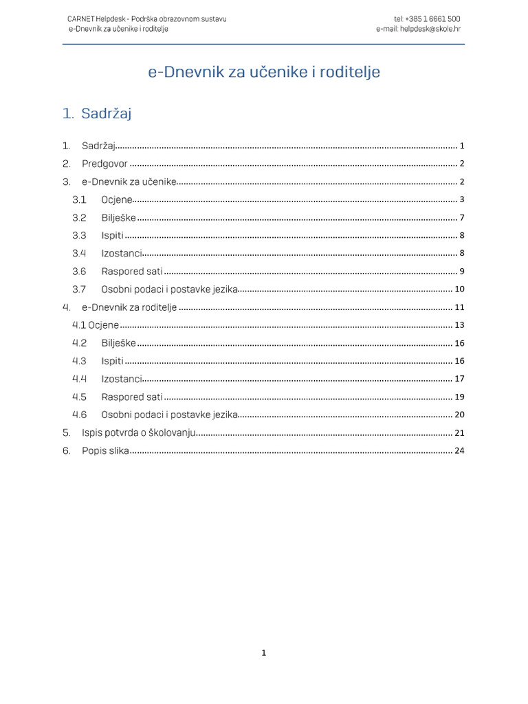 E Dnevnik Upute Za Ucenike I Roditelje | PDF