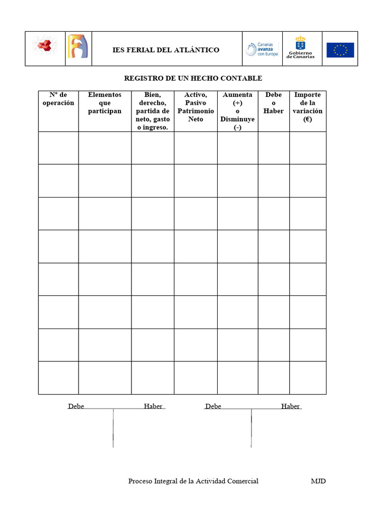 Registro Contable en Actividad Comercial | PDF
