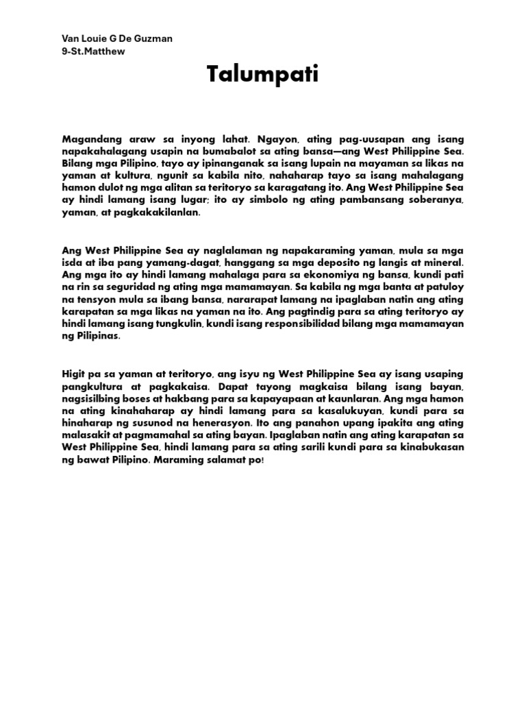 Talumpati (1) | PDF