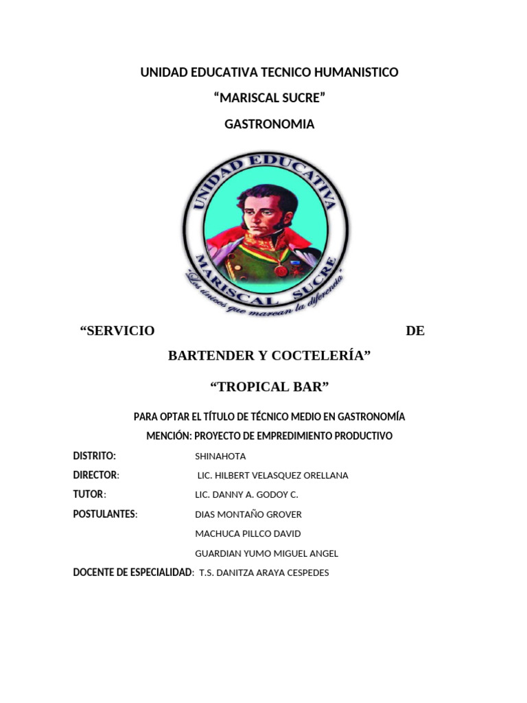 Caratula Final Del Proyecto | PDF | Iniciativa empresarial | Economias