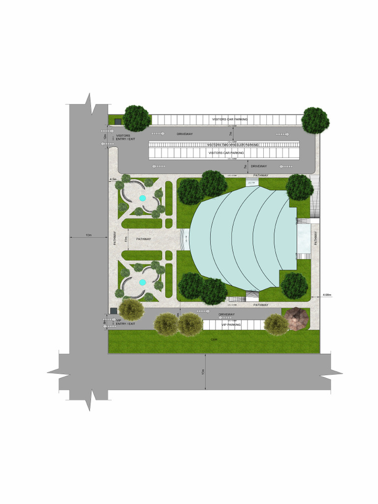 Auditorium Site Plan | PDF