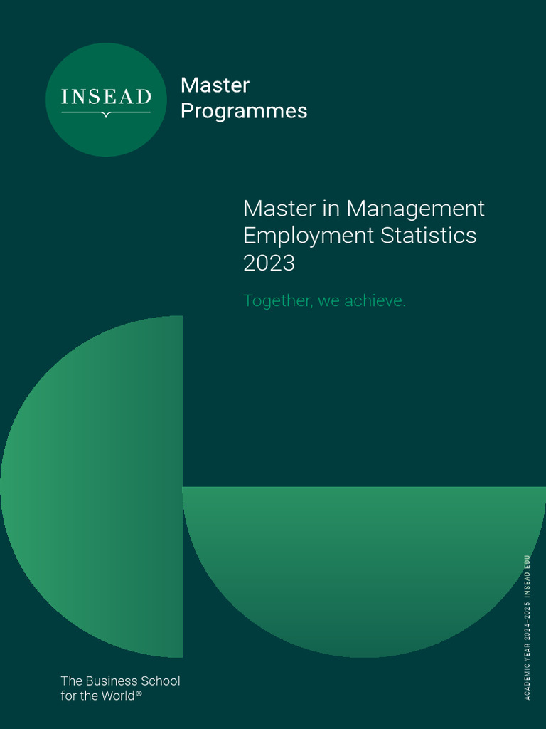 Insead MIM Brochure | PDF | Business