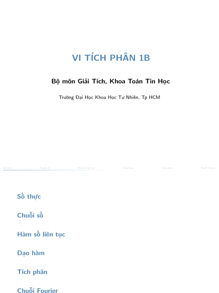 Vi Tich Phan 1b Slide VTP Vi Tich Phan1b (Cuuduongthancong - Com) | PDF