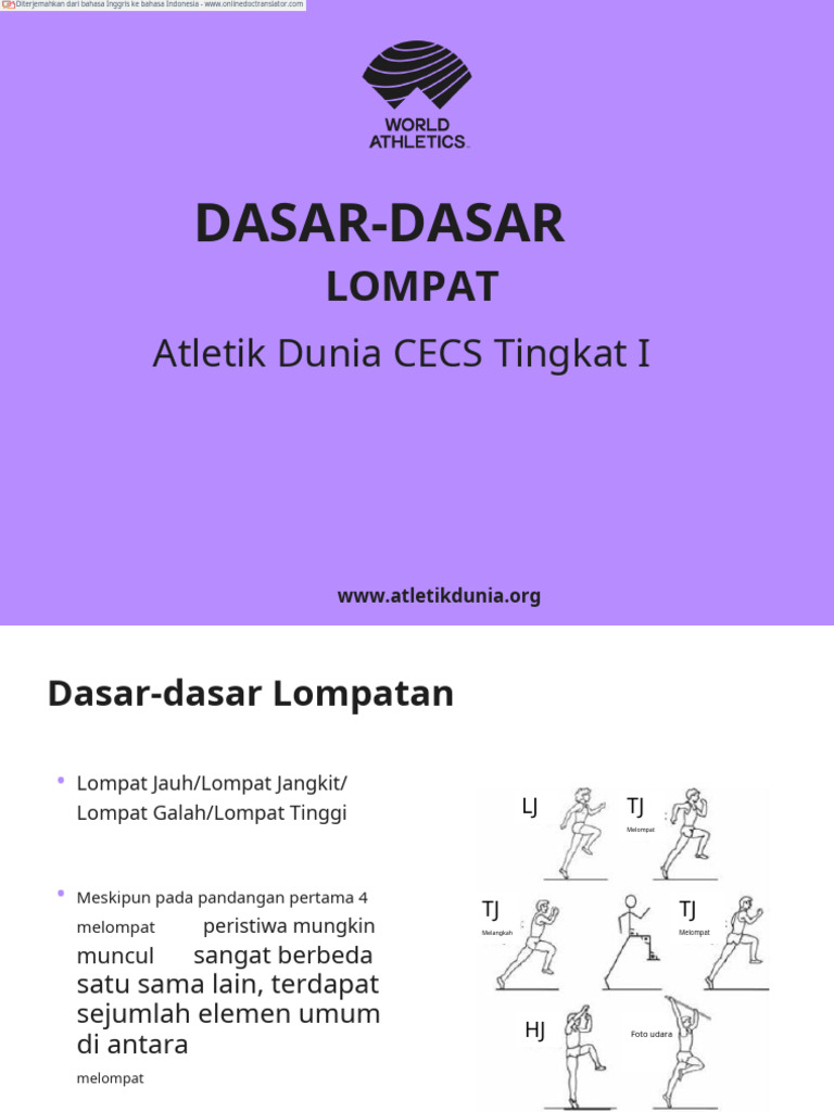 Dasar-Dasar Teknik Lompatan Atletik | PDF