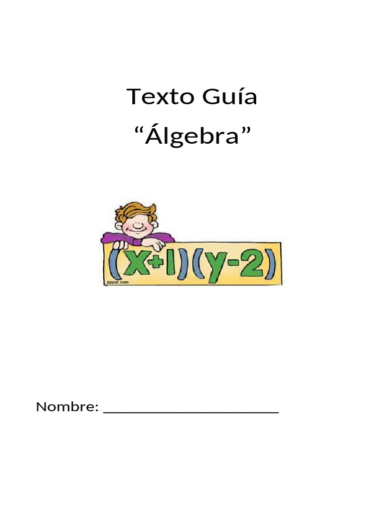 Libro Algebra | PDF | Ecuaciones | Sistema de ecuaciones lineales