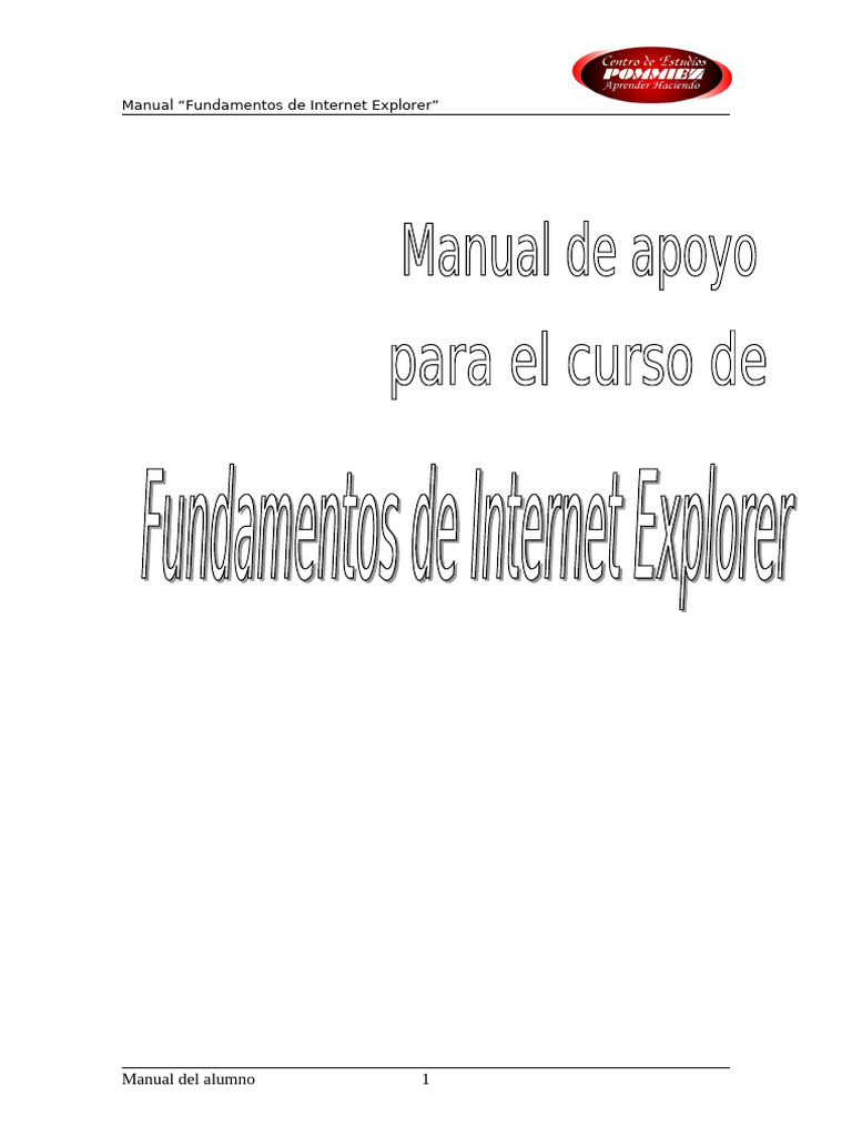 Fundamentos de Internet Explorer | PDF | Msn | Botón (Computación)