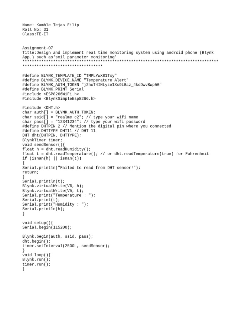 Assignment 07 | PDF | Technology & Engineering