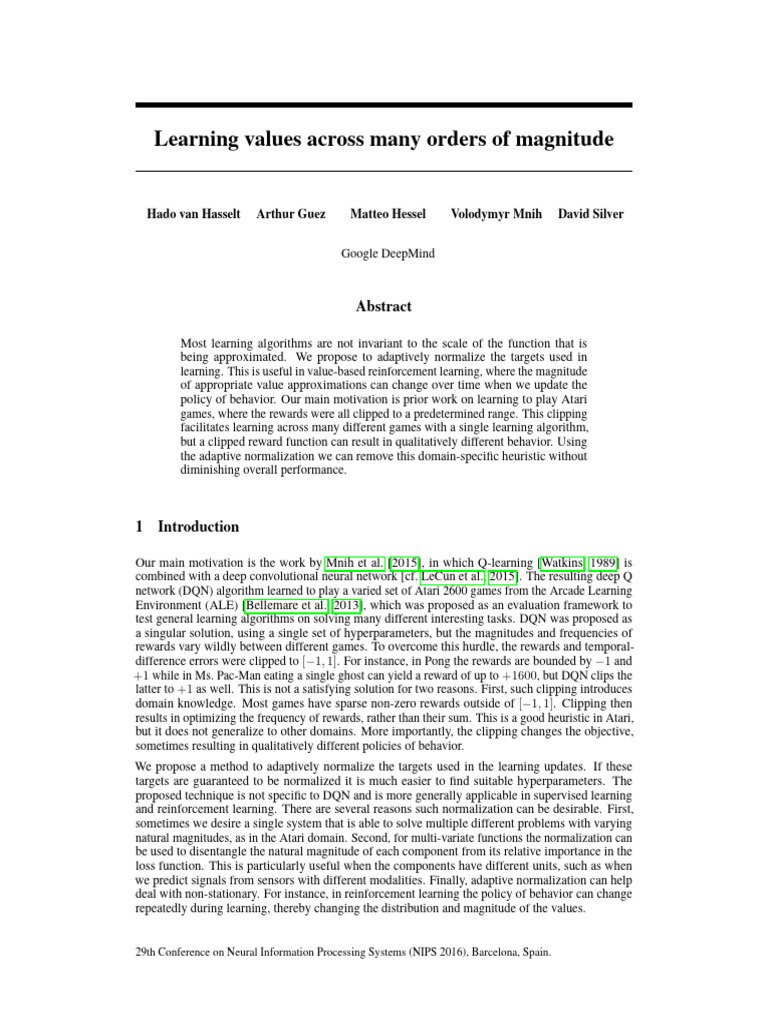 Adaptive Normalization in Learning | PDF | Artificial Neural Network | Deep Learning