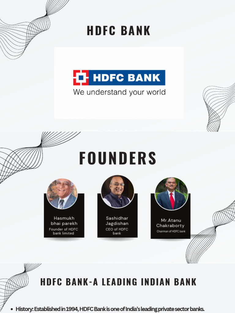 HDFC Bank Presentation by Zoya PDF | PDF | Credit Card | Banks