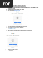 OULMS Login Guide - 1 H | PDF
