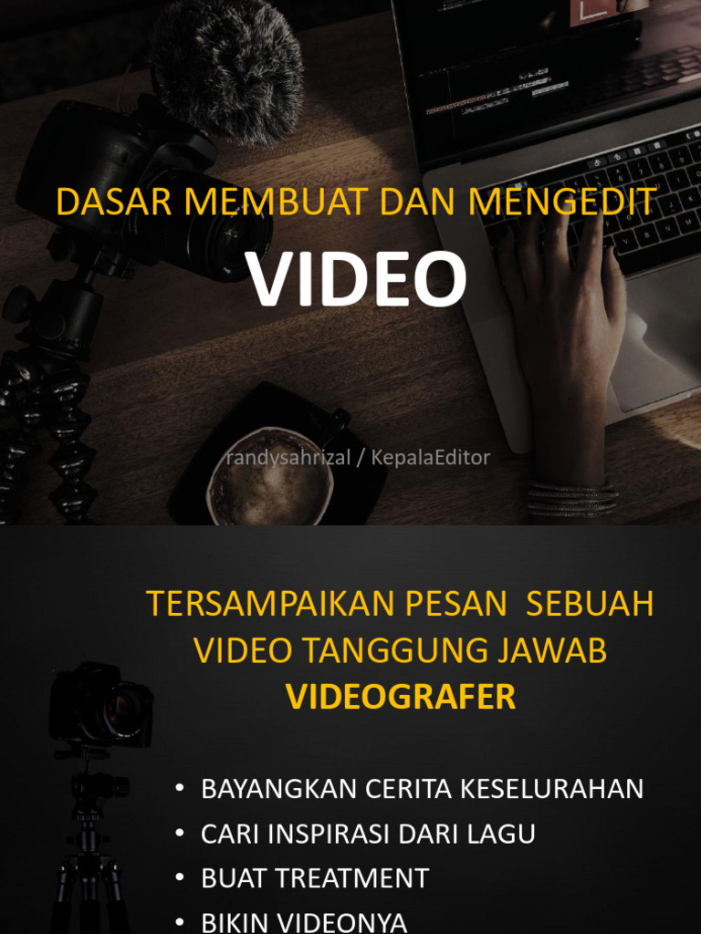 Panduan Membuat dan Mengedit Video | PDF | Seni