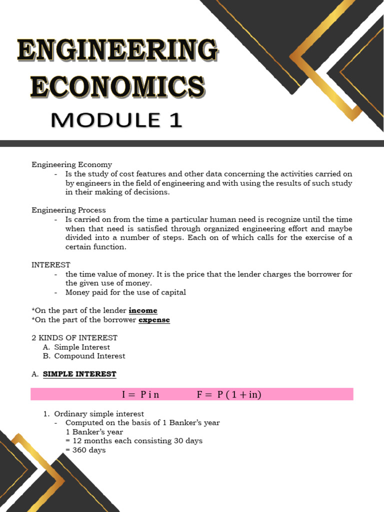Module 1 | PDF | Interest | Compound Interest