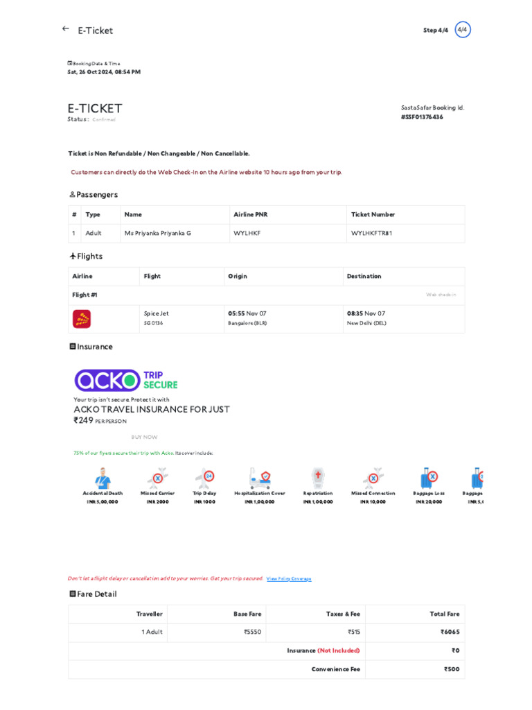 7 November Ticket | PDF | Airlines | Aviation