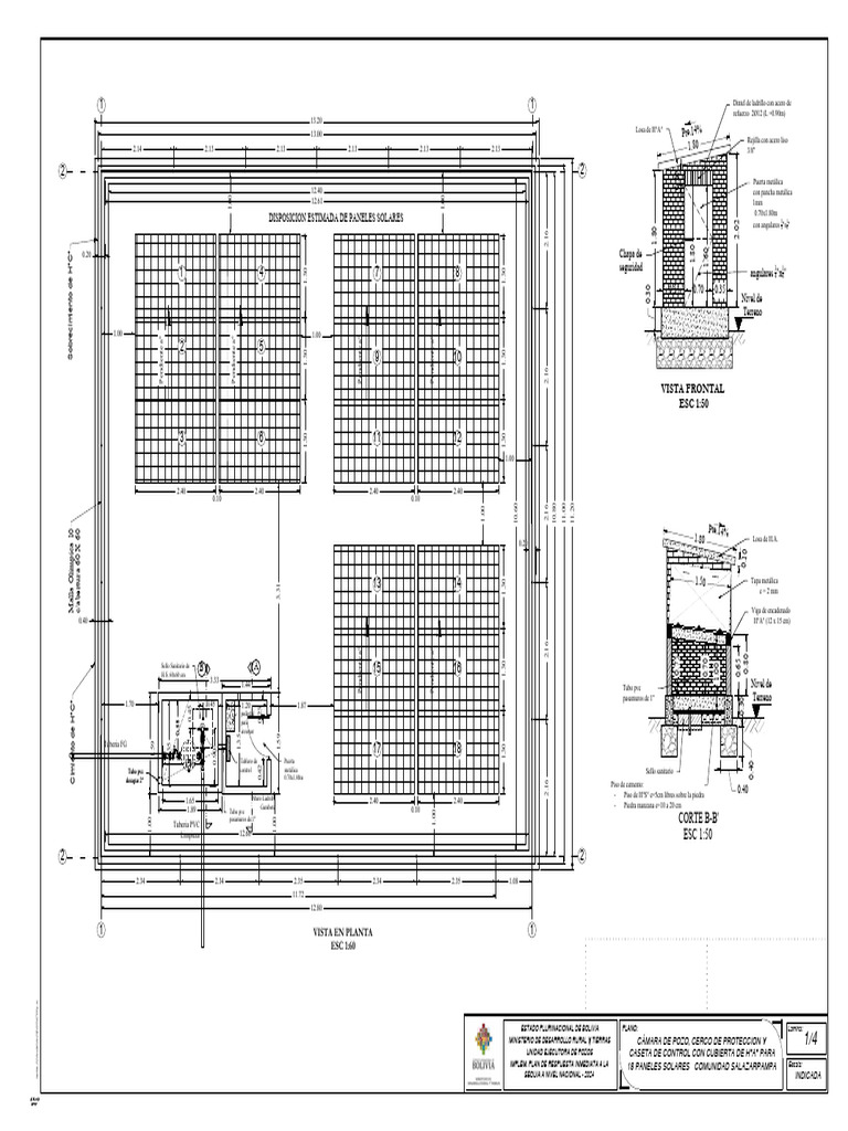 18 Paneles Solares - Comunidad Salazarpampa-Caseta y Cerco 1 - A3 | PDF | Materiales ...