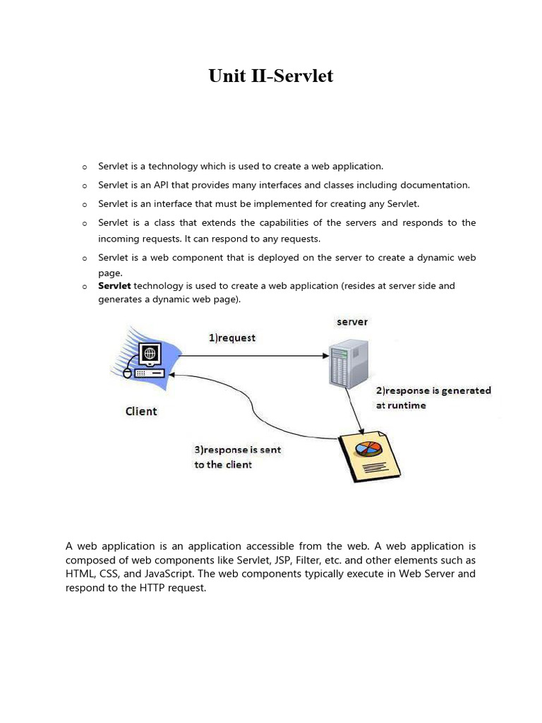 Unit Ii-Servlet | PDF | Http Cookie | Web Server Unit Ii-Servlet | PDF | Http Cookie | Web Server