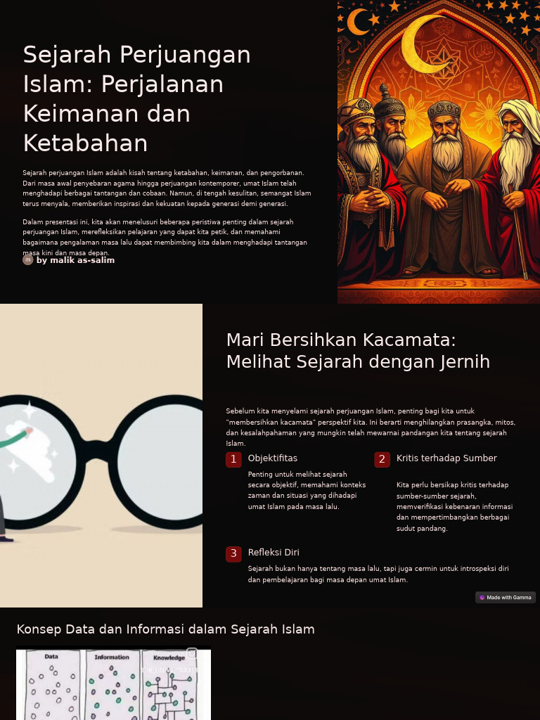 Sejarah Perjuangan Islam Perjalanan Keimanan Dan Ketabahan | PDF ...