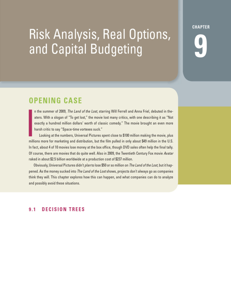 Chapter 2 - Risk Analysis-Real Options and Capital Budgeting | PDF ...
