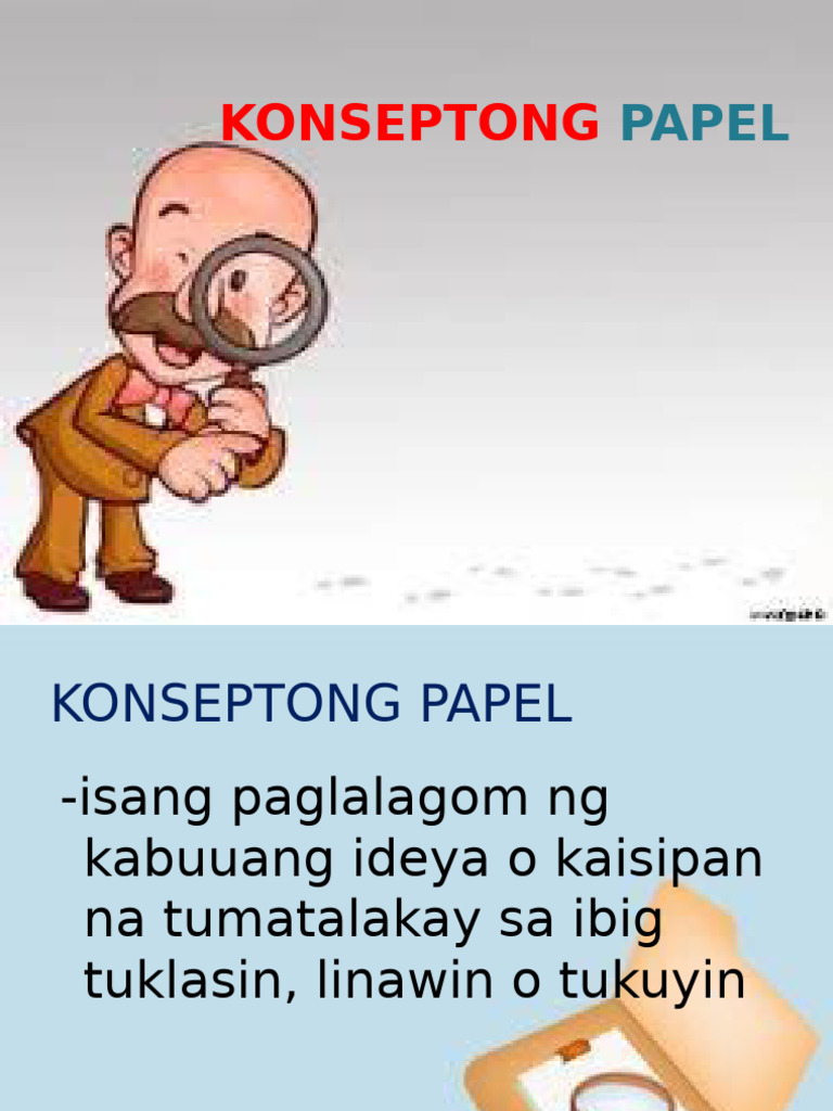 Aralin 4 Konseptong Papel | PDF